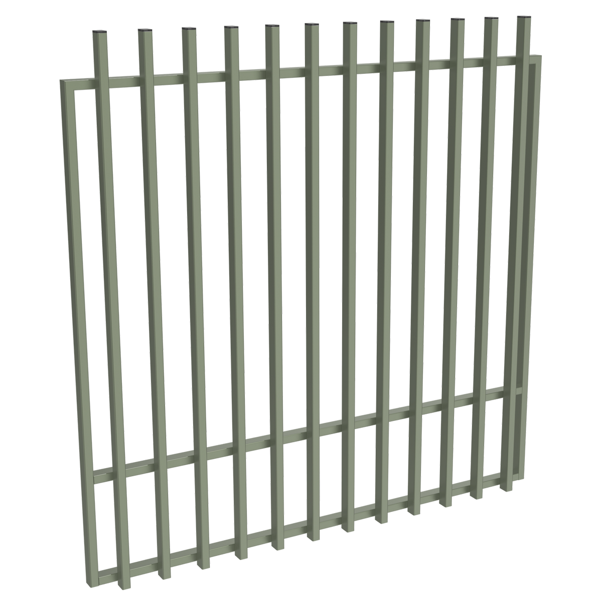 ProtectorAl 1201-1500W x 1500H Pale Eucalypt Aluminium Batten Garden ...