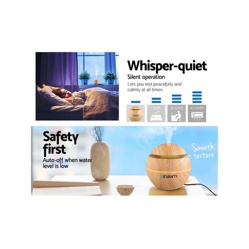 Devanti Aromatherapy Diffuser Essential Oils LED Light - Bunnings Australia