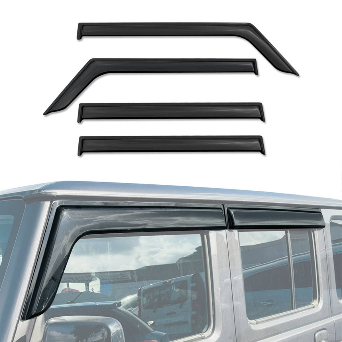 AUSGO Luxury Weather Shields for Suzuki Jimny XL 5-Door 2023-Onwards ...