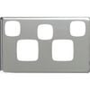 HPM EXCEL Double Powerpoint With Extra Switch Coverplate - Stainless ...
