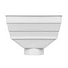 Rain Harvesting 90/100mm Leaf Catcha Rectangle Rain Head - Bunnings New Zealand