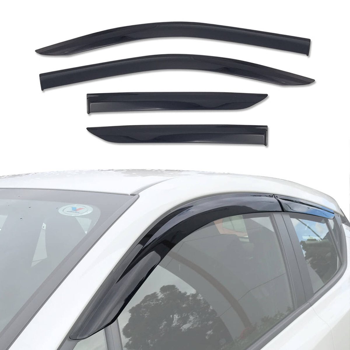 AUSGO Injection Weather Shields for Toyota CHR 2016-2024 Weathershields ...