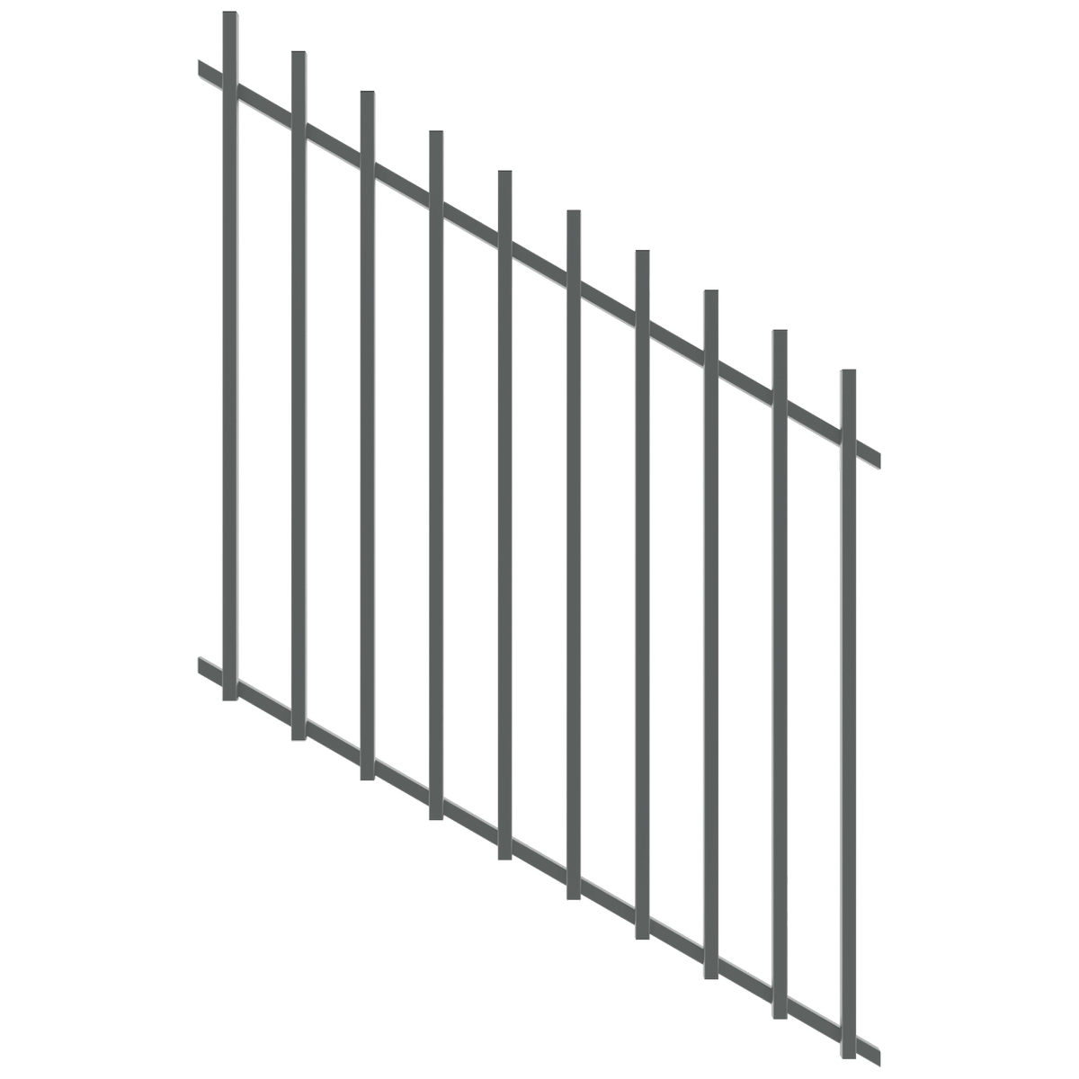 ProtectorAl 350 - 1200 x 1200mm Monument Raked 16-30º Batten Pool Fence ...