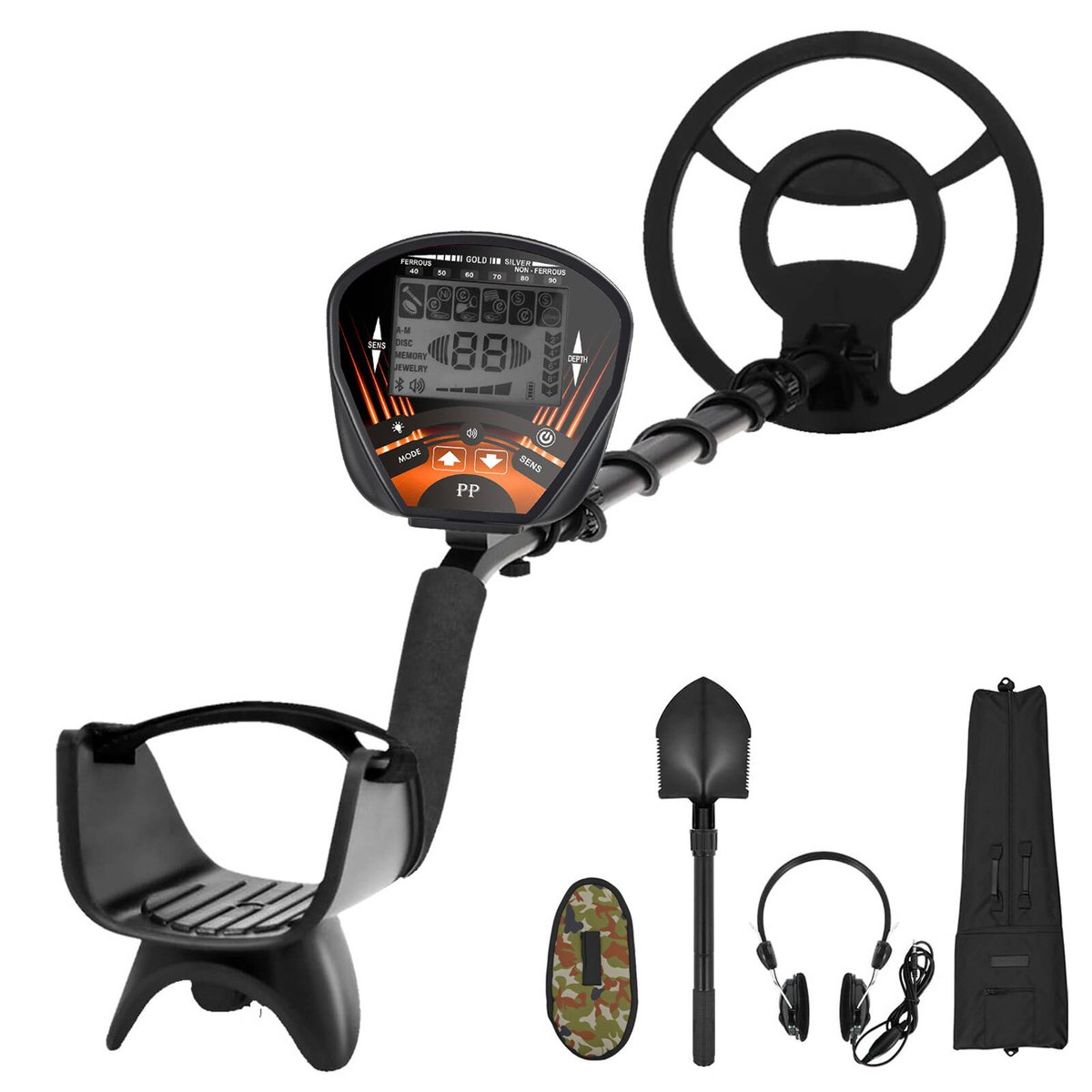 Advwin 250mm Metal Detector LCD Display Waterproof Search Hunter ...