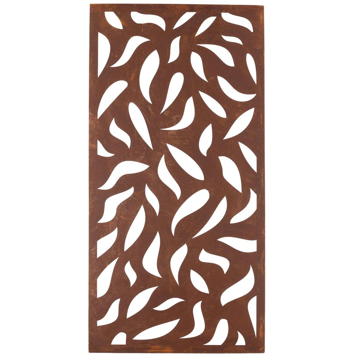 Tuscan Path 120cm Rust Leaf Wall Art Screen - Bunnings Australia