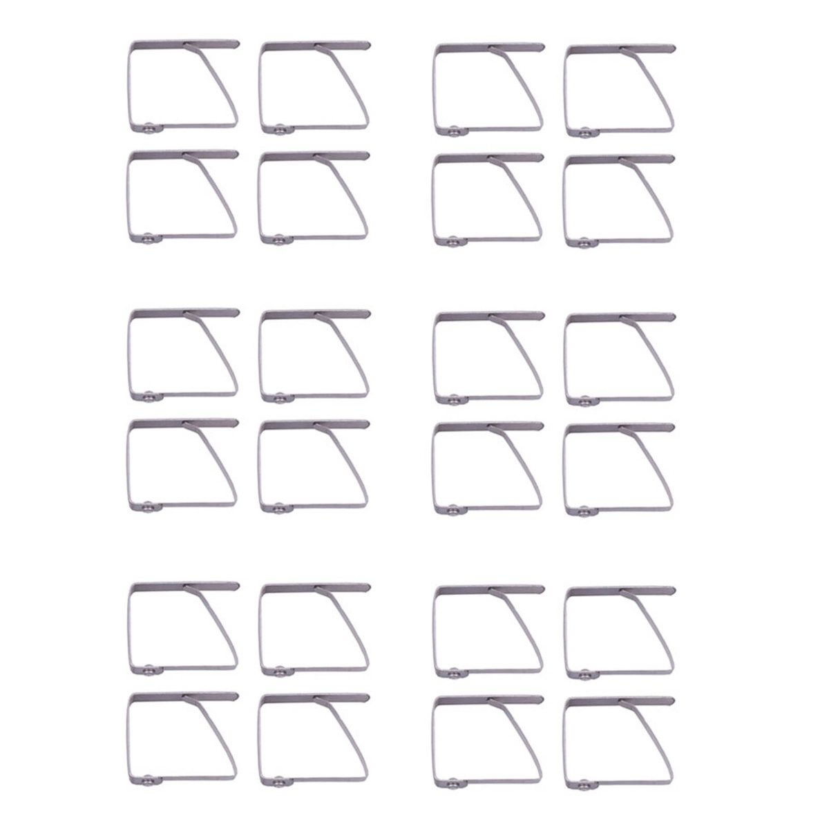 6x 4pc Appetito Stainless Steel Home Kitchen Tablecloth Clips ...