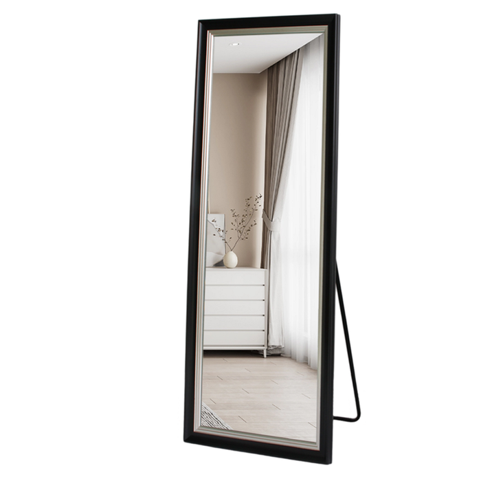 Best World 80cm x 180cm Black Rectangular Iconic Mirror - Bunnings ...