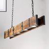 Amonson Lighting Brown Wood 4 Pendant Light - Bunnings Australia