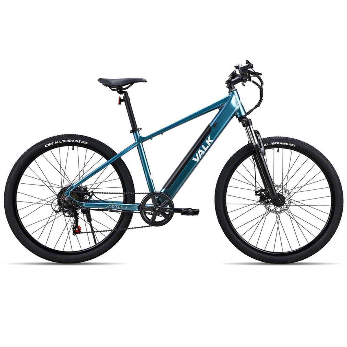 VALK Vortex 3 Electric Bike, Medium Frame Mountain ebike, Metallic Teal ...