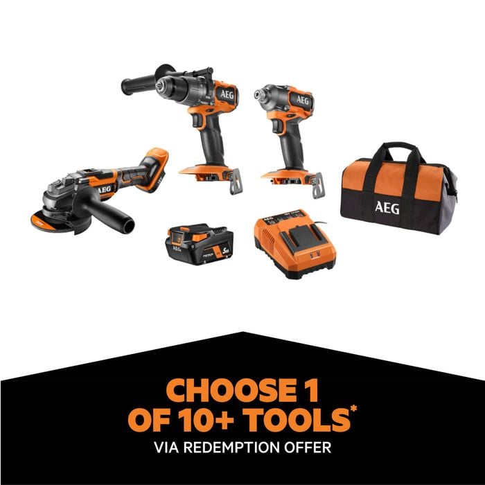 AEG 18V Brushless 3-Piece 5.0Ah Force Kit - Bunnings New Zealand