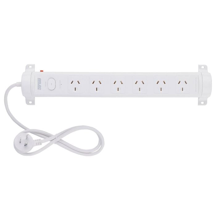 Arlec 6 Outlet Rotatable Powerboard With Surge Protection - Bunnings ...