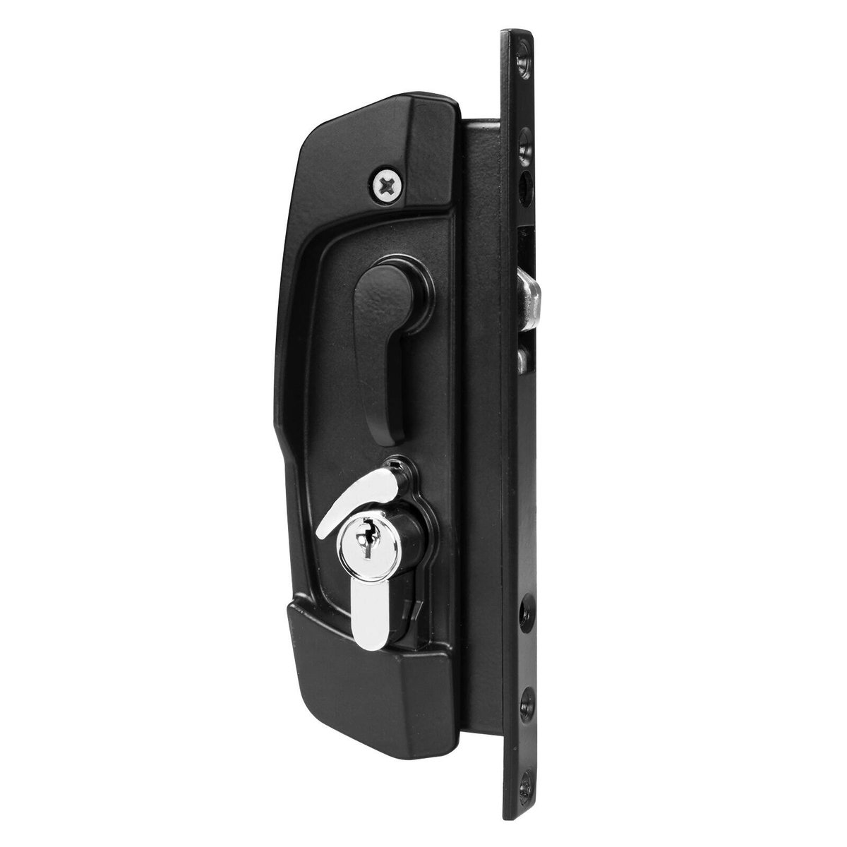 Rolltrak Black Keyed Sliding Screen Door Lock - Bunnings Australia