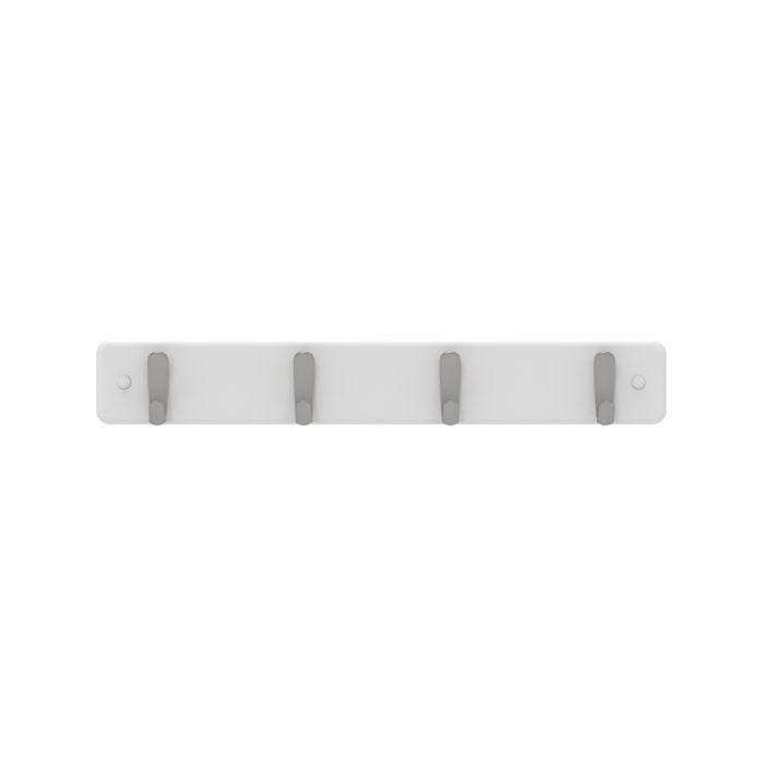MODE 4 Brushed Nickel Hooks On White Board Rack - Bunnings Australia