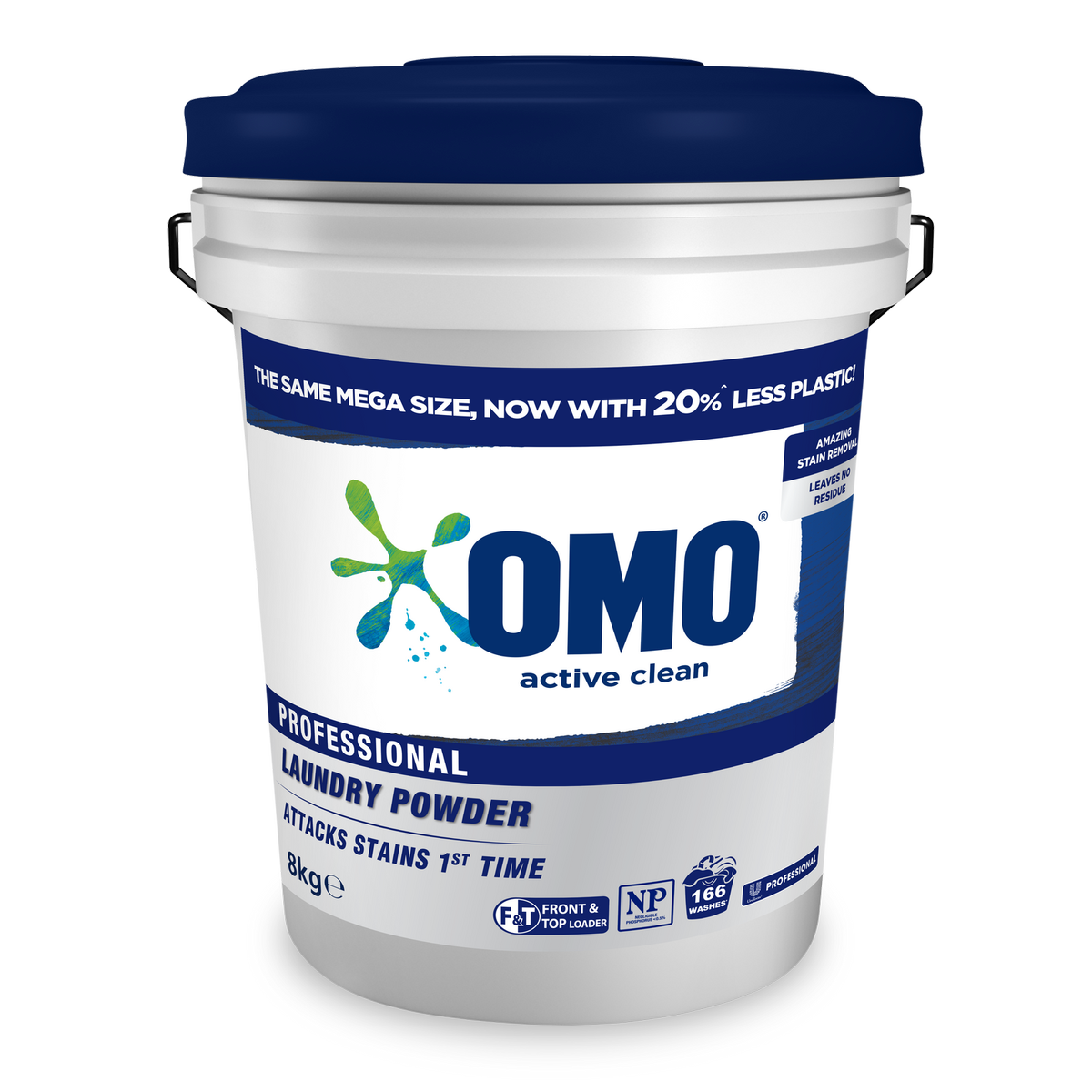 OMO 8kg Active Clean Professional Laundry Powder Bucket - Bunnings Australia