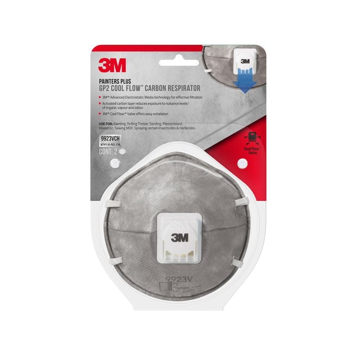 3M Disposable Painters Plus Respirator - 2 Pack - Bunnings Australia