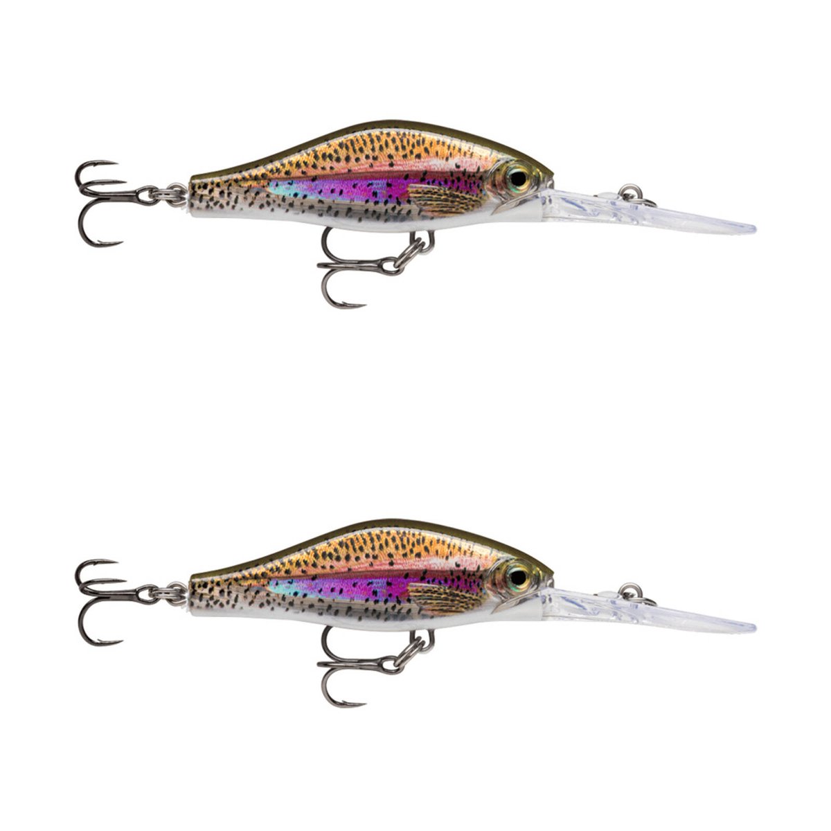 2x Rapala 5cm Shadow Rap Jack Deep Dive Crankbait Fish Lure -Live Rainbow Trout - Bunnings Australia