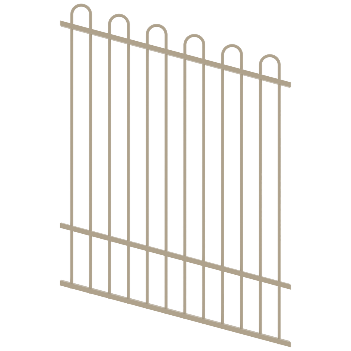 ProtectorAl 0350-1200W x 1500H Paperbark Loop Top Pool Fence Panel ...