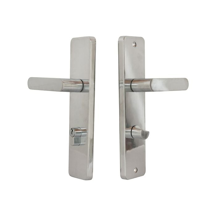 Ikonic 260 x 60mm Oslo Satin Chrome Entrance Lockset - Bunnings Australia