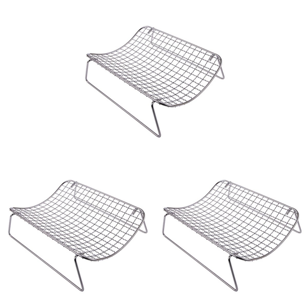 3PK Appetito Cradle Roasting Rack Home Kitchen Cooking 25x22cm ...