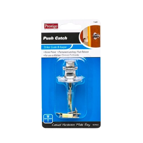 Prestige Nickel Plated Push Catch - Bunnings Australia