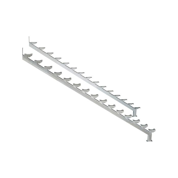 Galintel 15 Tread Heavy Duty Galvanised Steel Stair Stringer - 2 Pack ...