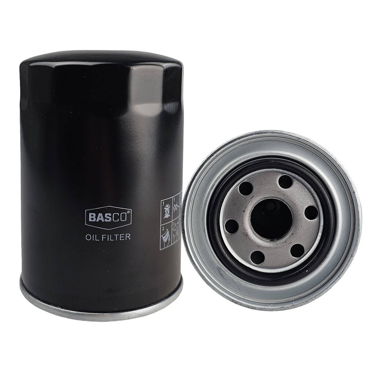 Basco Oil Filter Interchangeable with Z372 C-1012 WZ372 ME013307 for ...