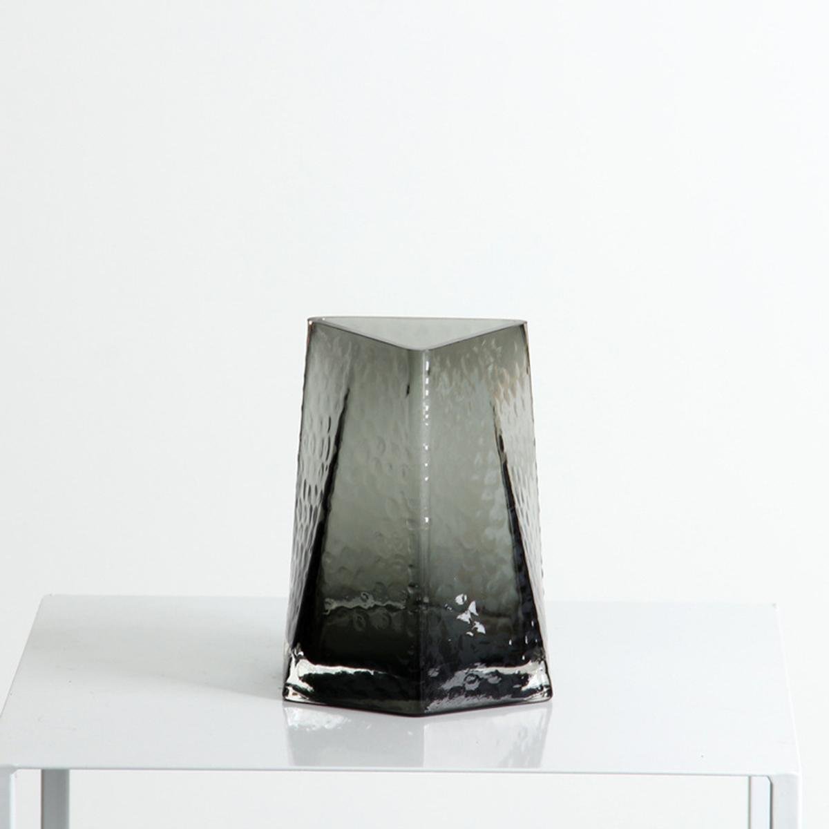 Artemis Triangle Glass Vase Ash Small - Bunnings Australia