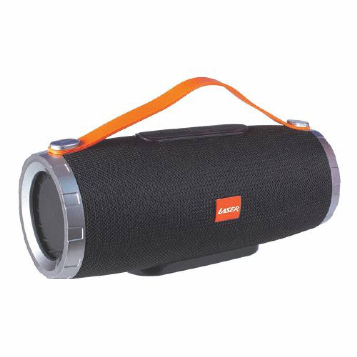 Laser Wireless Bluetooth Tube Party Speaker with Carry Handle - Black ...
