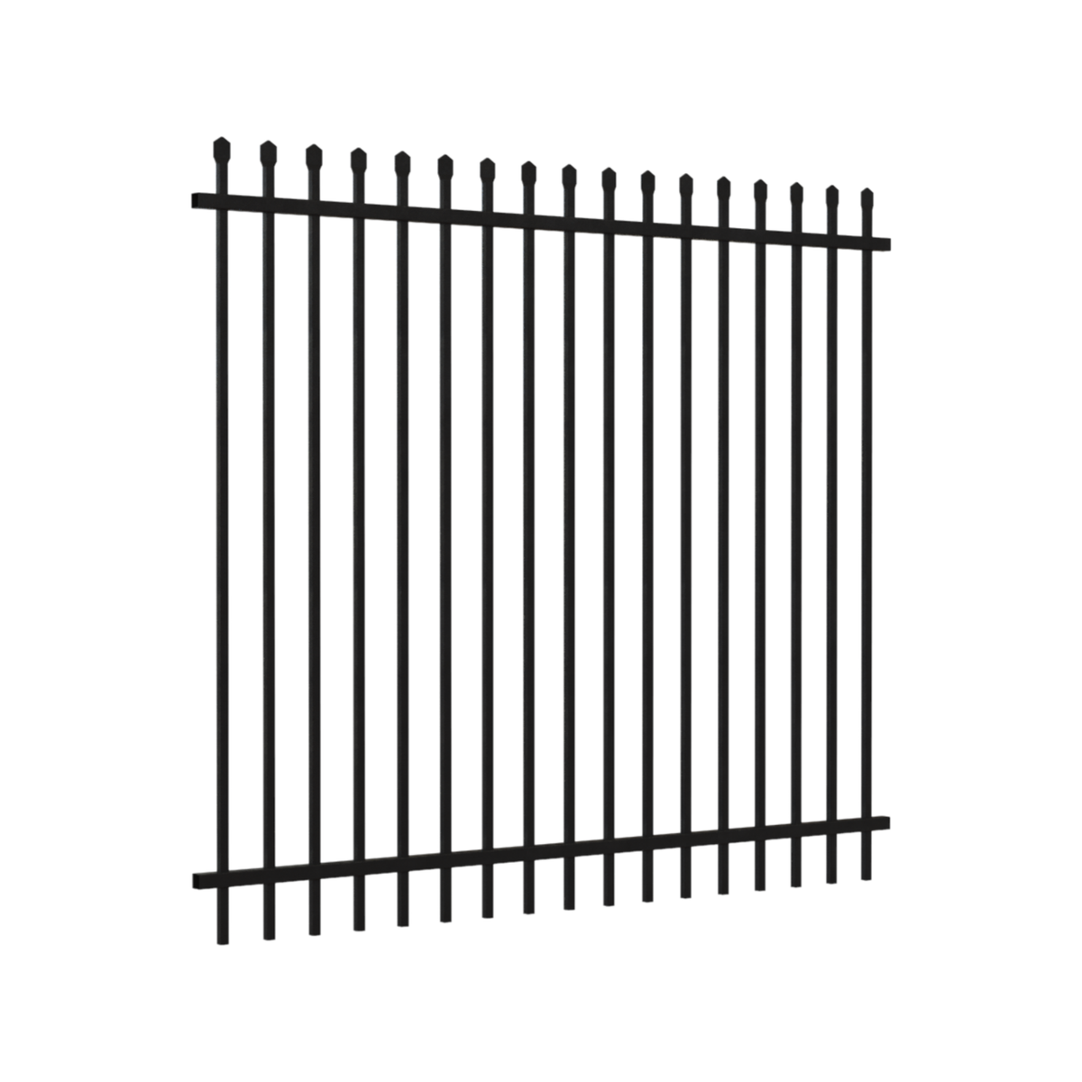 RapidFence 2100 x 2400 x 40mm Black Security Fence Panel - Bunnings ...