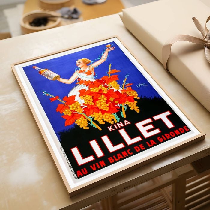 Galrie Kina Lillet 1937 Vintage Poster Art by Roby Retro French ...