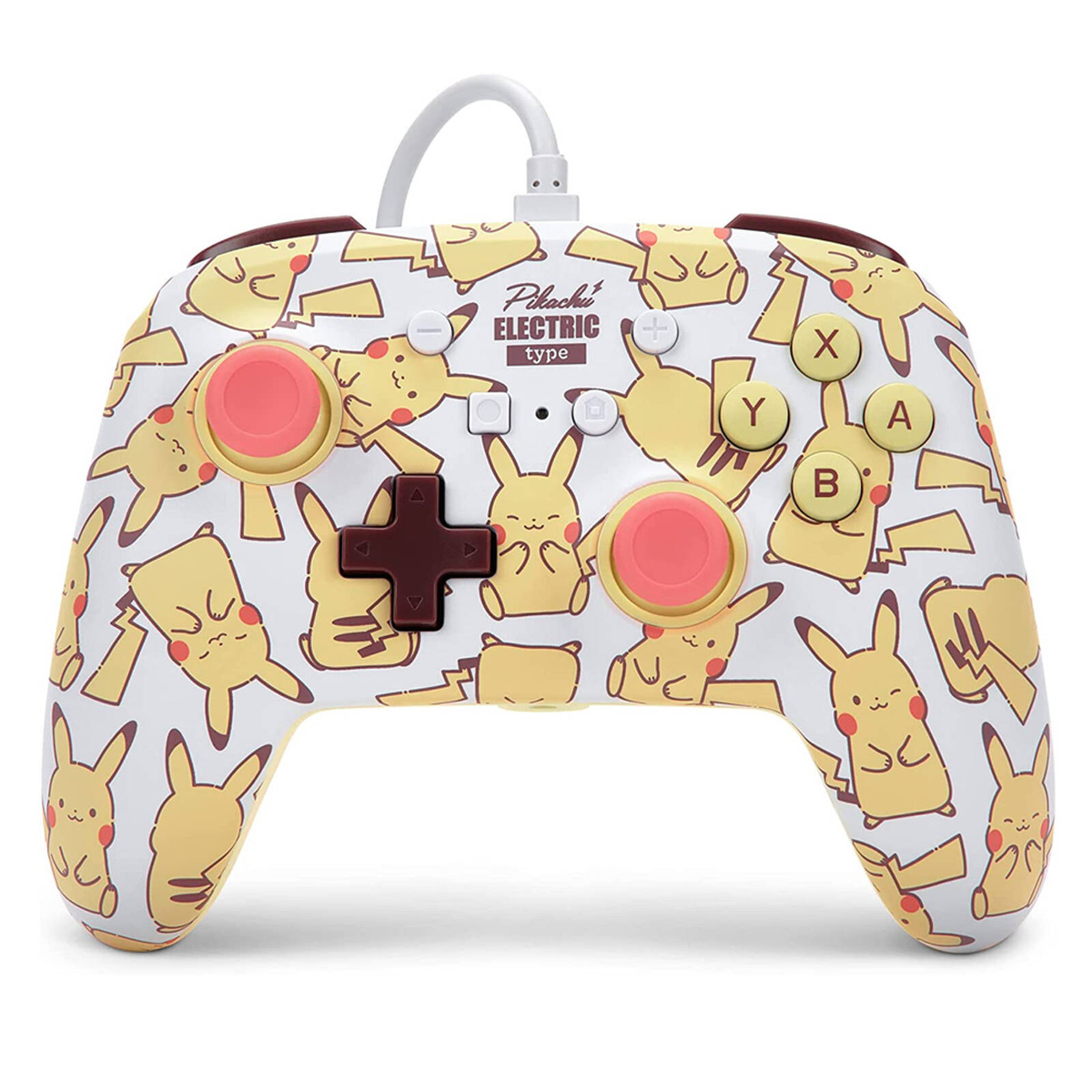 PowerA Enhanced Wired Controller For Nintendo Switch Pikachu Blush ...