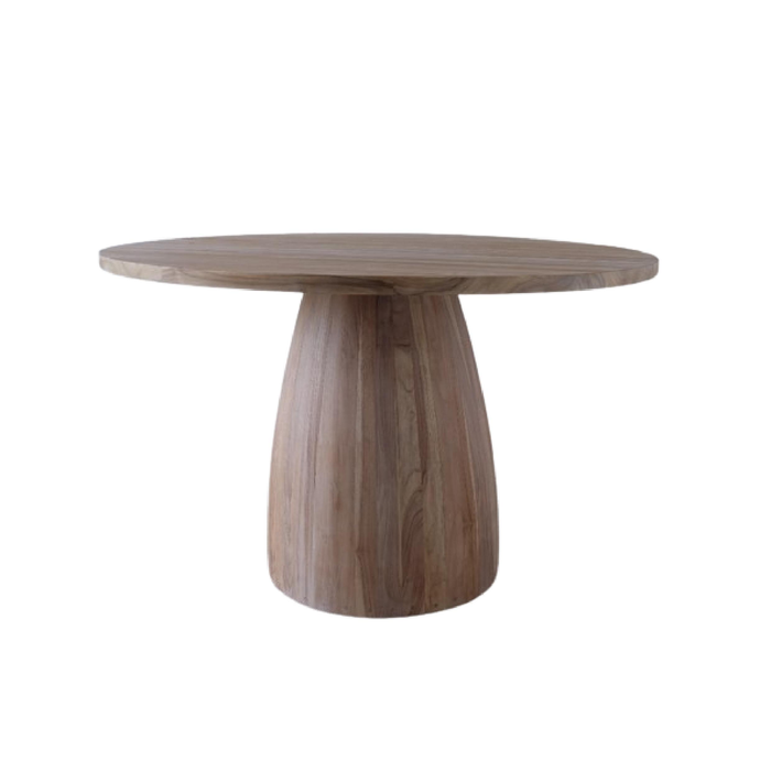 Home Bazar 120cm Natural Doha Teak Dining Table - Bunnings Australia