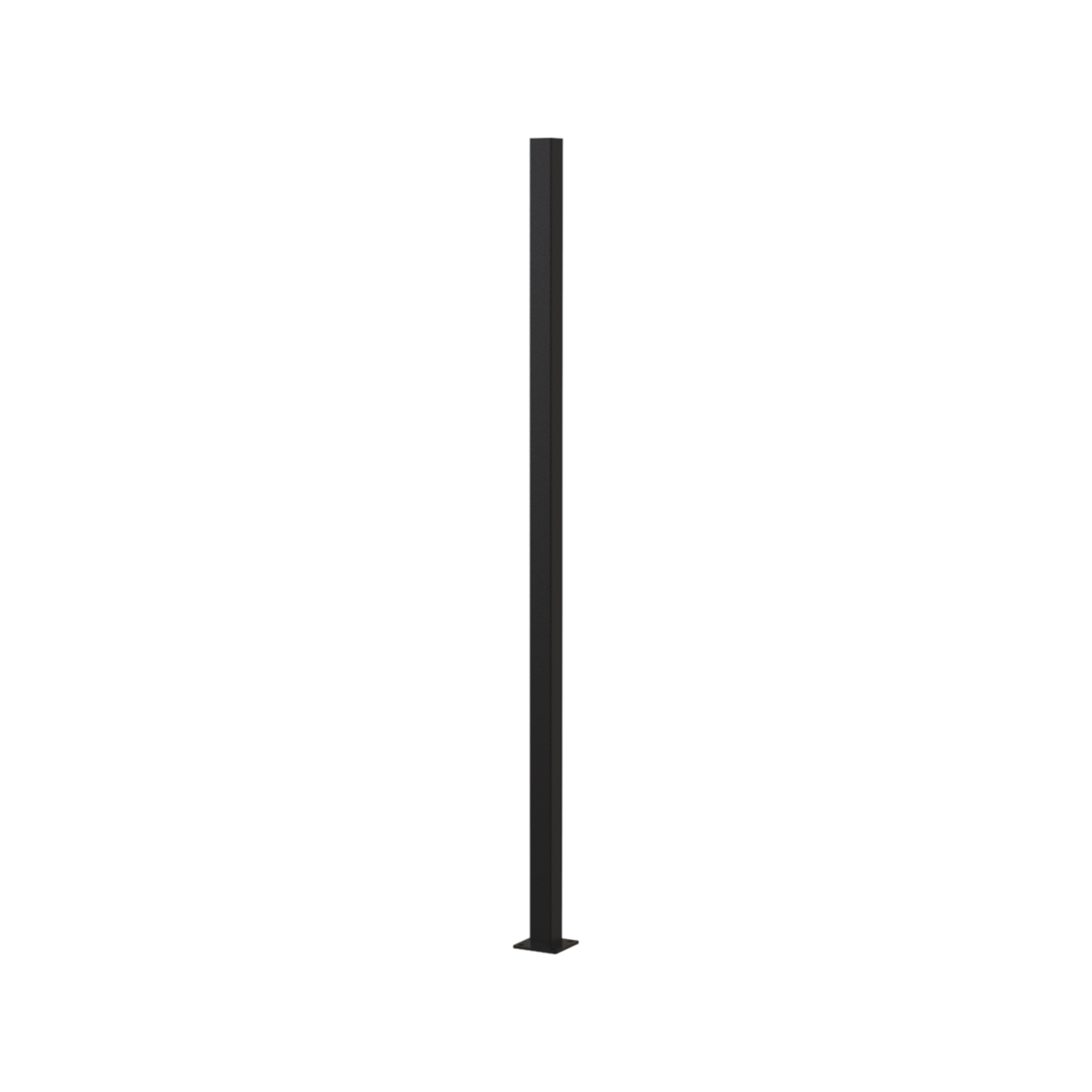 RapidFence 65 x 65 x 2200mm Black Capped Flanged Post - Bunnings Australia