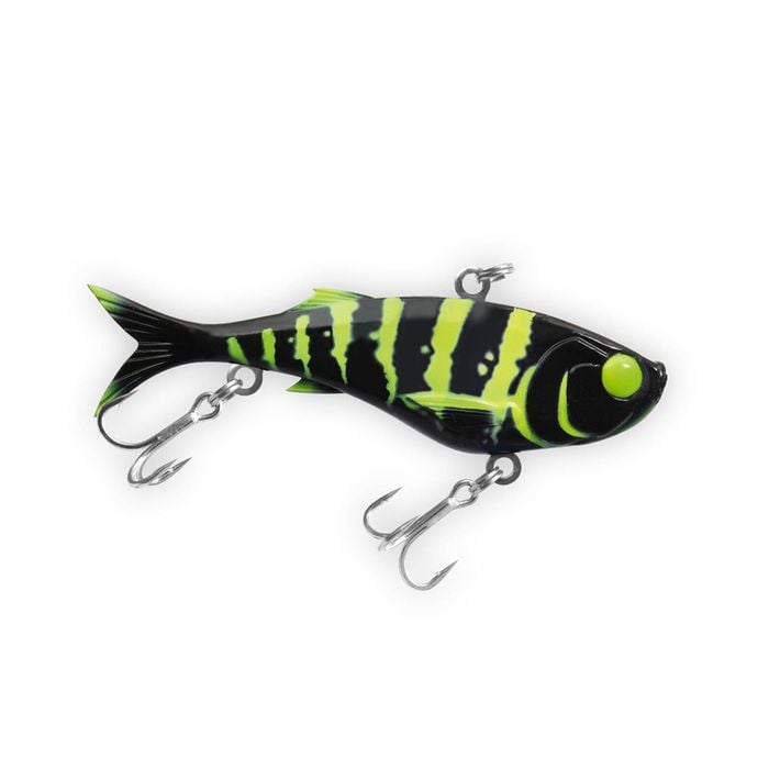 75mm TT Lures 13gm Quake Soft Vibe Fishing Lure - BLACKTREUSE ...