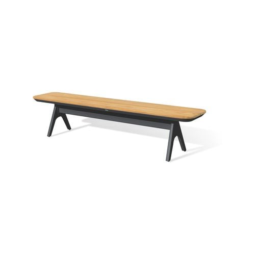 SIMPO Atlanta Outdoor Bench - Grey - Bunnings Australia