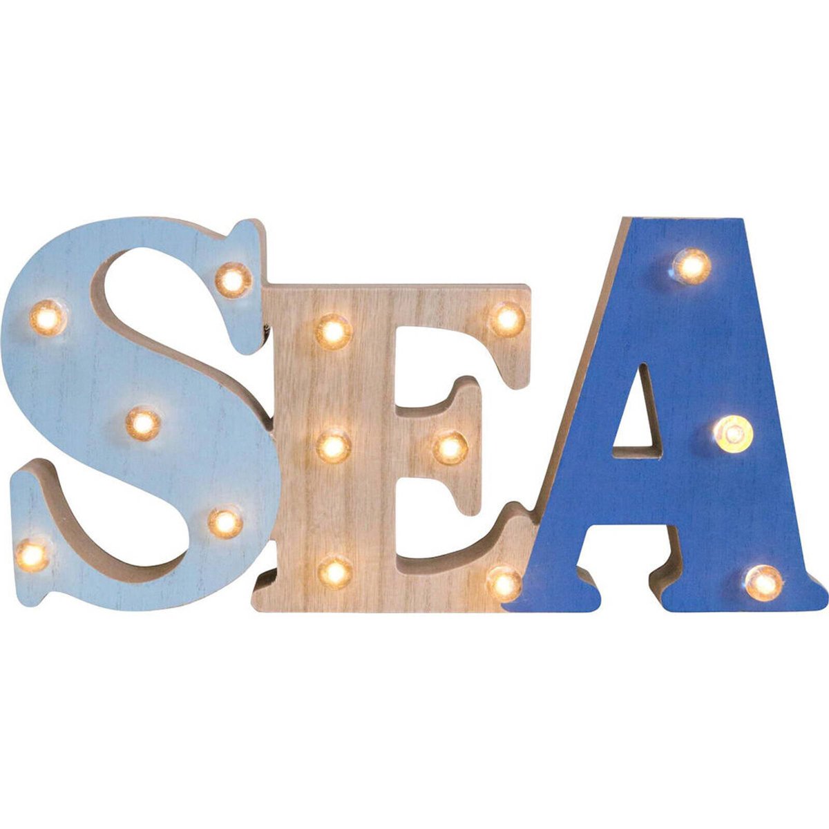LVD MDF Led Sea Sign Home/Office Tabletop Decor 38x18.5cm - Bunnings ...