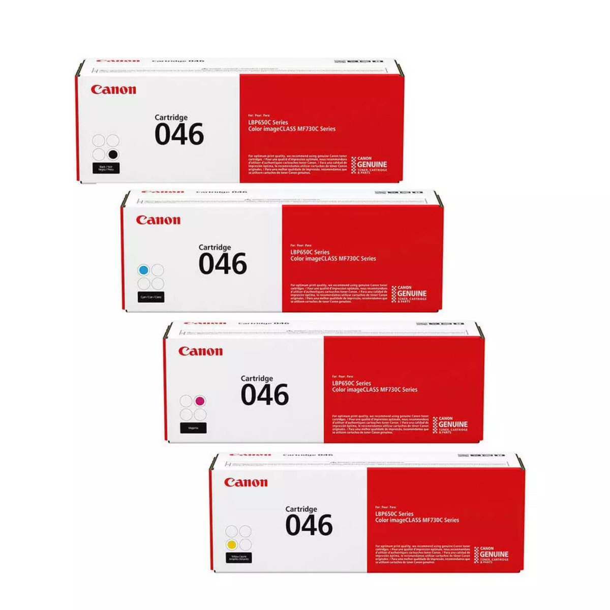 4x Pack Canon CART046 Toner Cartridge Set - Bunnings Australia