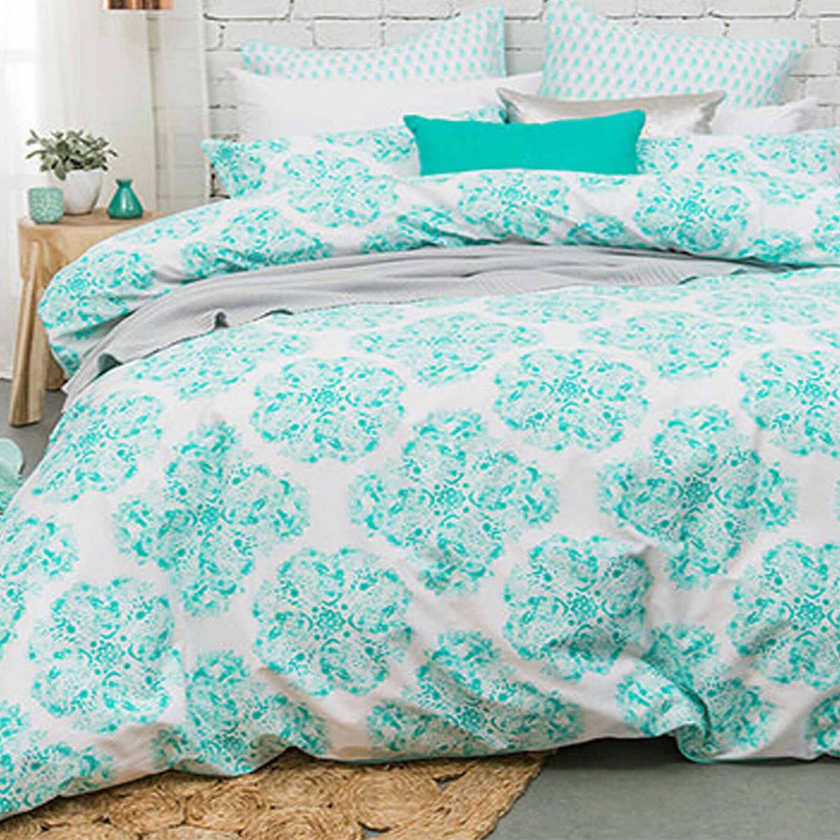 Bambury Ashleigh Cotton Quilt Cover Set Queen - Bunnings Australia