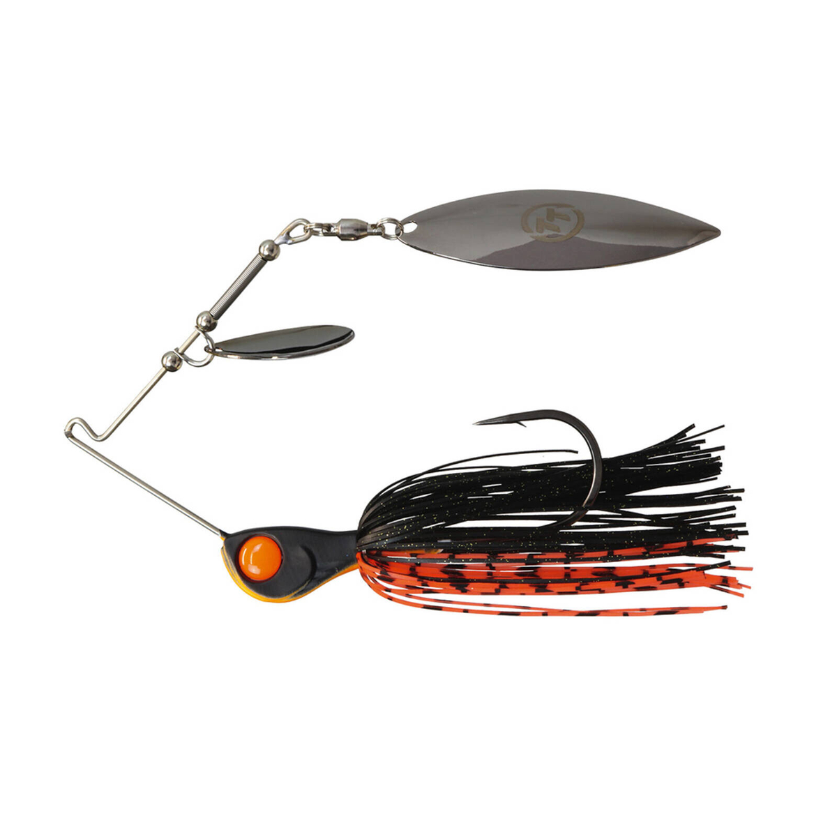TT Lures 1/2oz Tornado+ Tandem Blade Spinnerbait Lure - ORANGE ...