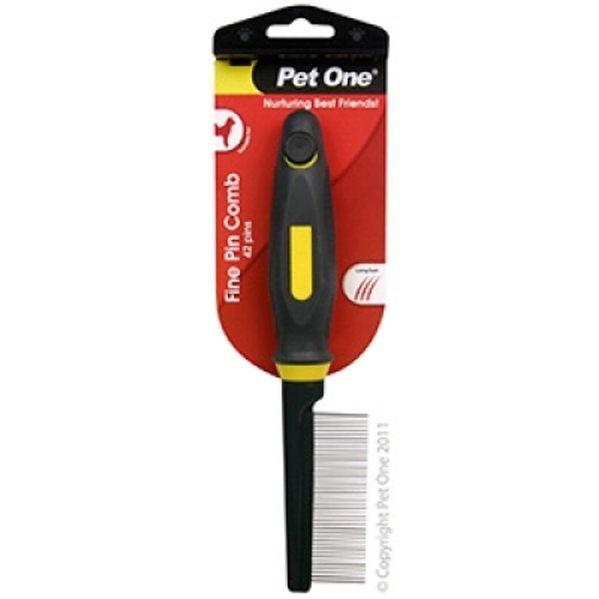 Fine 42 Pin Dog Comb for Dogs with Medium & Long Hair (42 Pins) (Pet ...