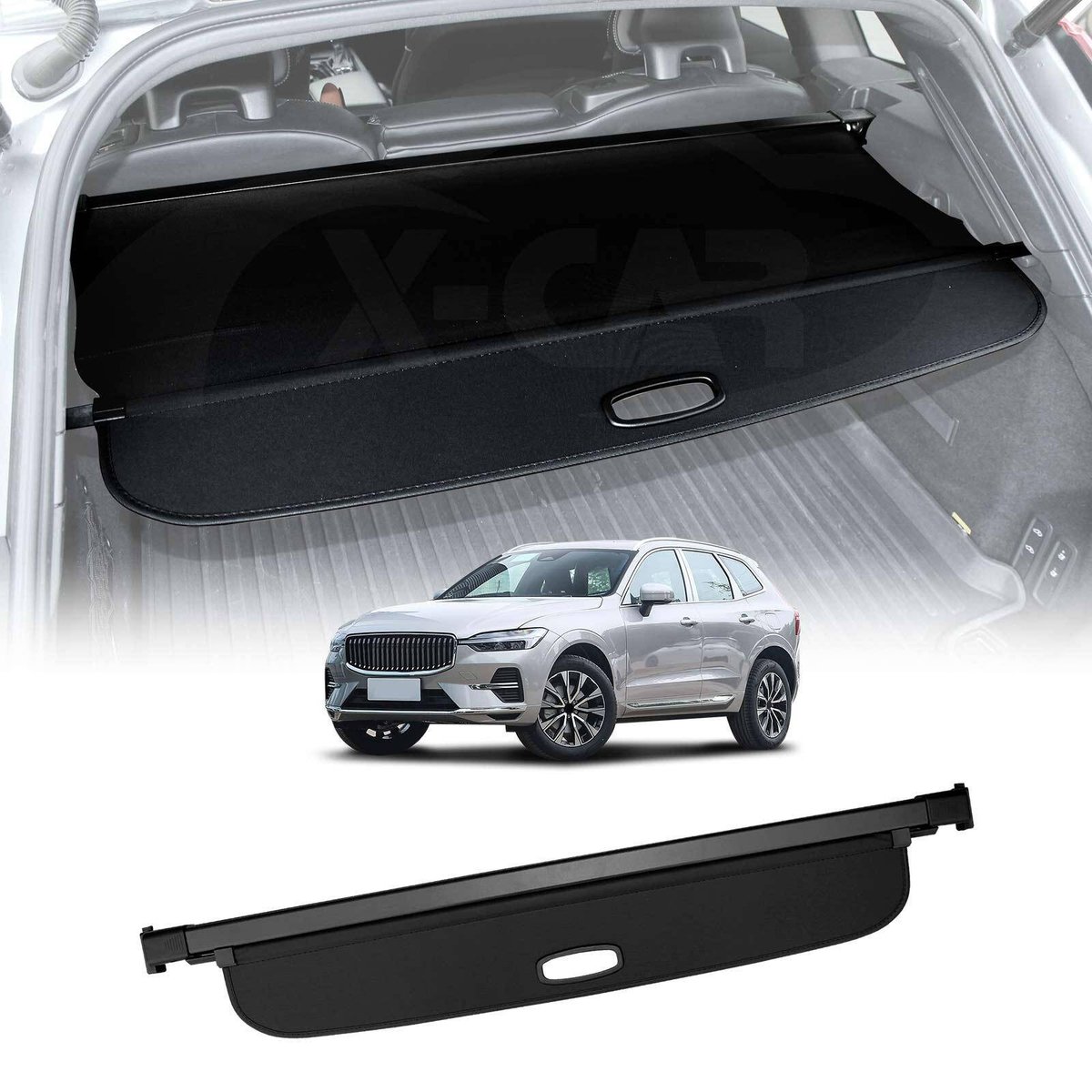 Retractable Cargo Cover for Volvo XC60 2017-2024 Rear Partition Shelter ...