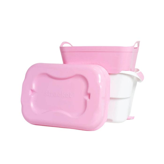 Strucket 19L Strainer Bucket Pink With Lid - Bunnings Australia