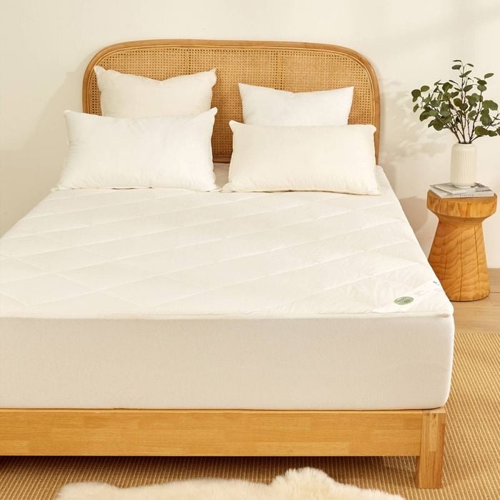 Wooltara Luxury Washable Cotton Japara Wool Rich Mattress Topper ...