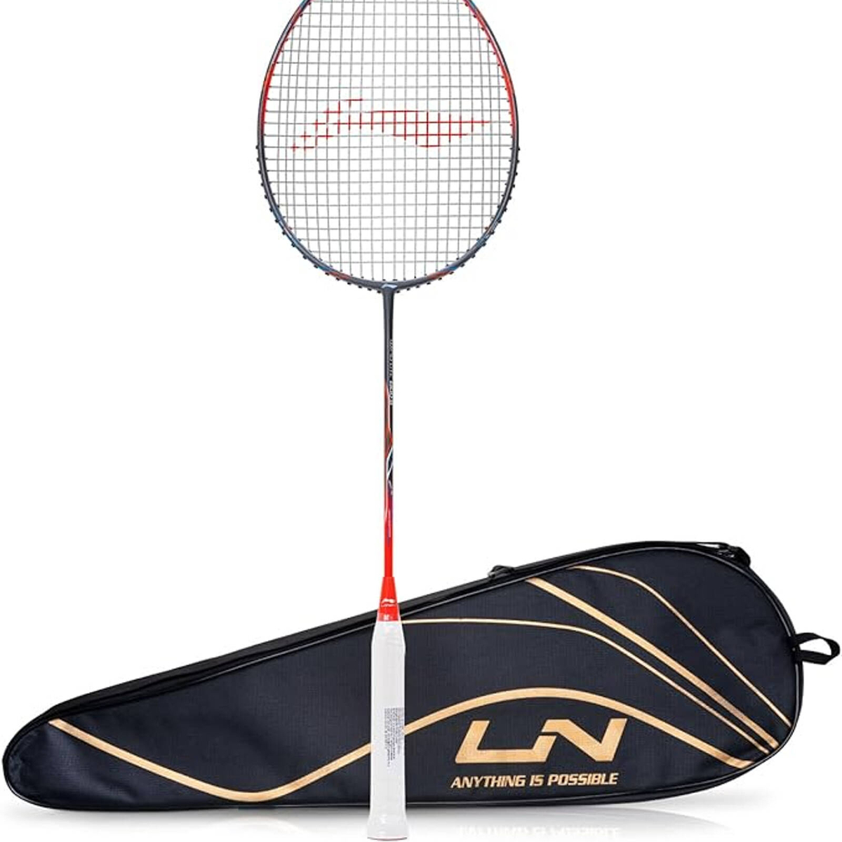 Li-Ning Wind Lite 800 II Carbon Fibre Badminton Strung Racket with Full ...