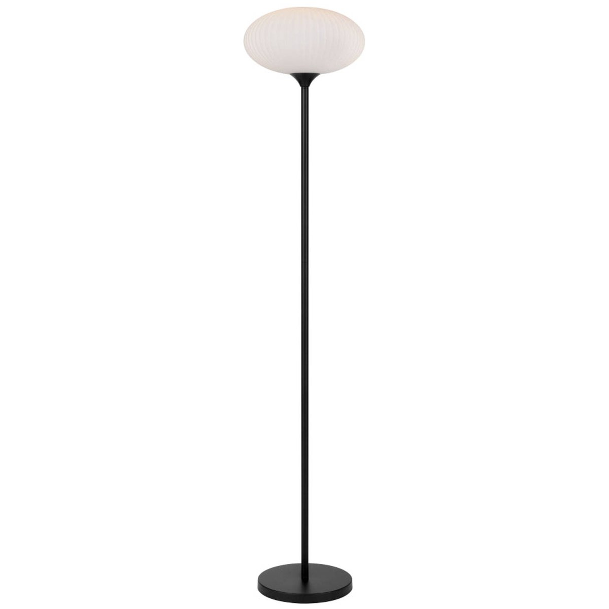 Telbix Nori Modern Standing Floor Lamp Light Glass Metal Opal Matt ...