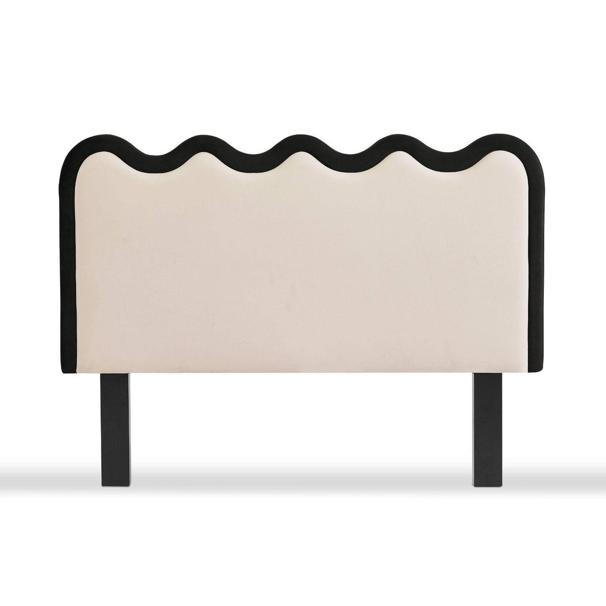 Cole White Boucle Fabric Bed Head Queen - Bunnings Australia