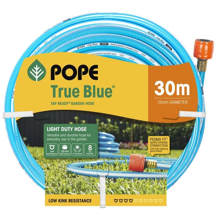 Pope 12mm x 30m Light Duty True Blue Hose - Bunnings Australia