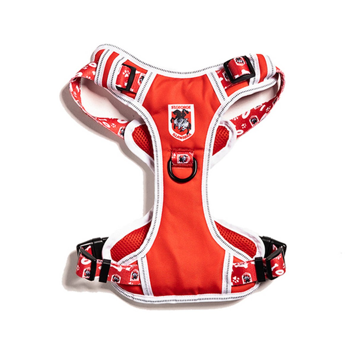 NRL St George Dragons Pet Dog Padded Harness Adjustable Vest XL ...