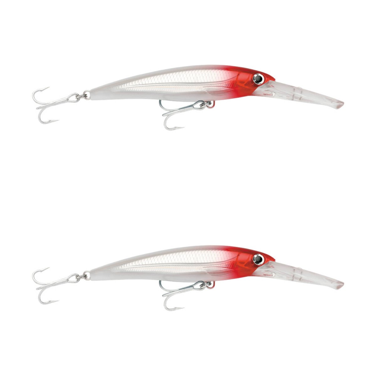 2x Rapala 14cm X Rap Magnum 20 Deep Diving Trolling Lures - Red Head ...
