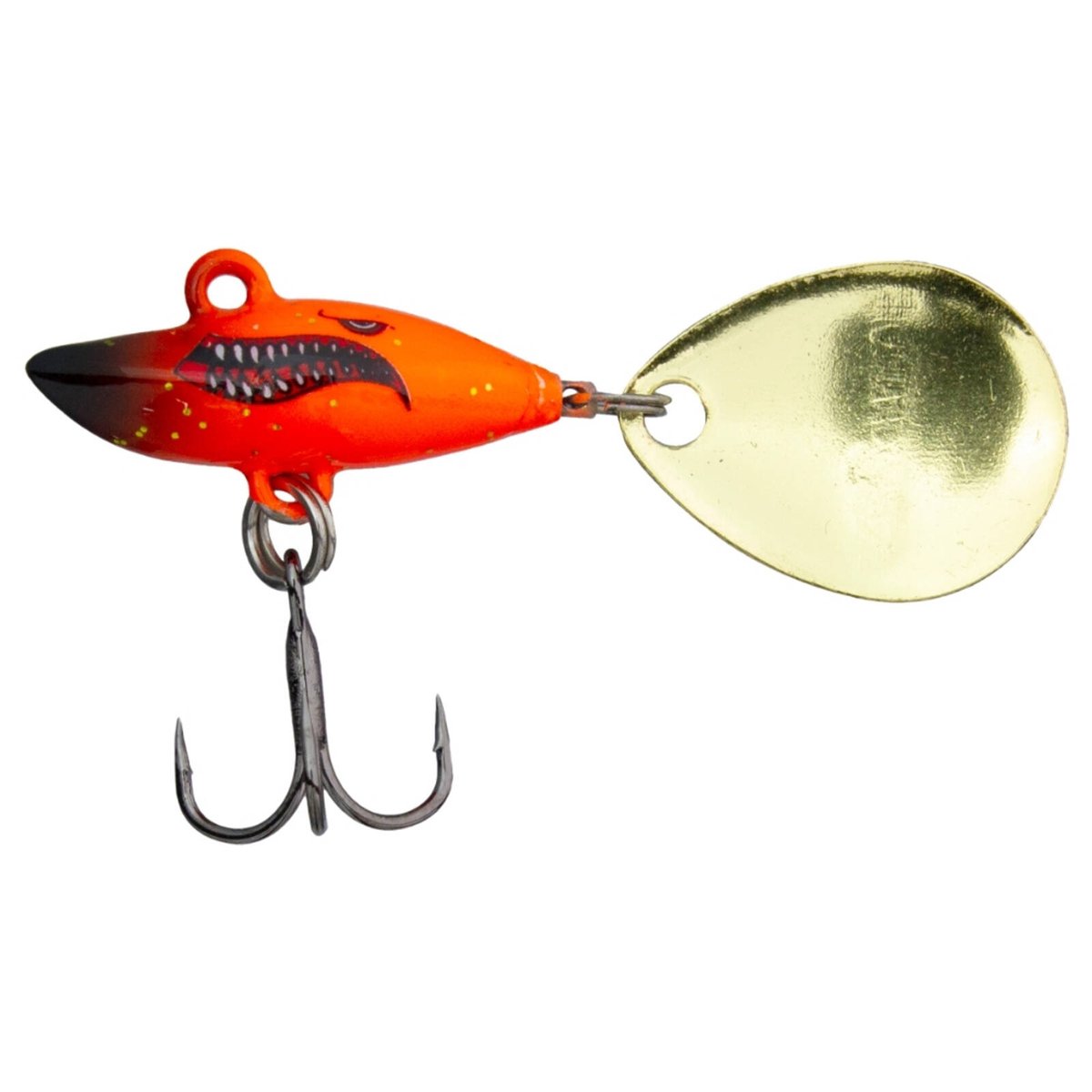 25mm FishArt Torpedo Hot Orange Spinner Bait Fishing Lure - 6g Sinking ...